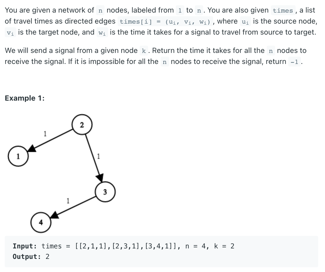 Leetcode # 743 (Python): Network Delay Time